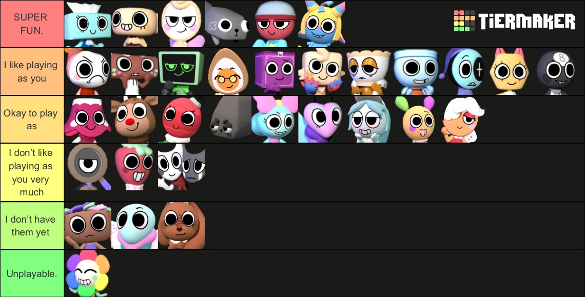 Tier list of toons based on how fun their gameplay is for me. | Fandom
