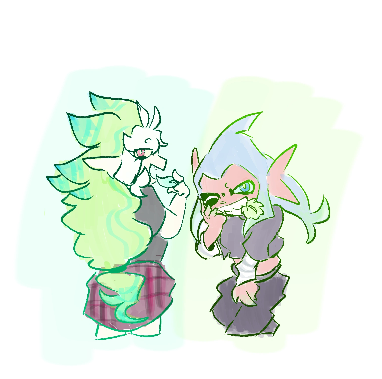 spearmint vs peppermint splatfest art | Fandom