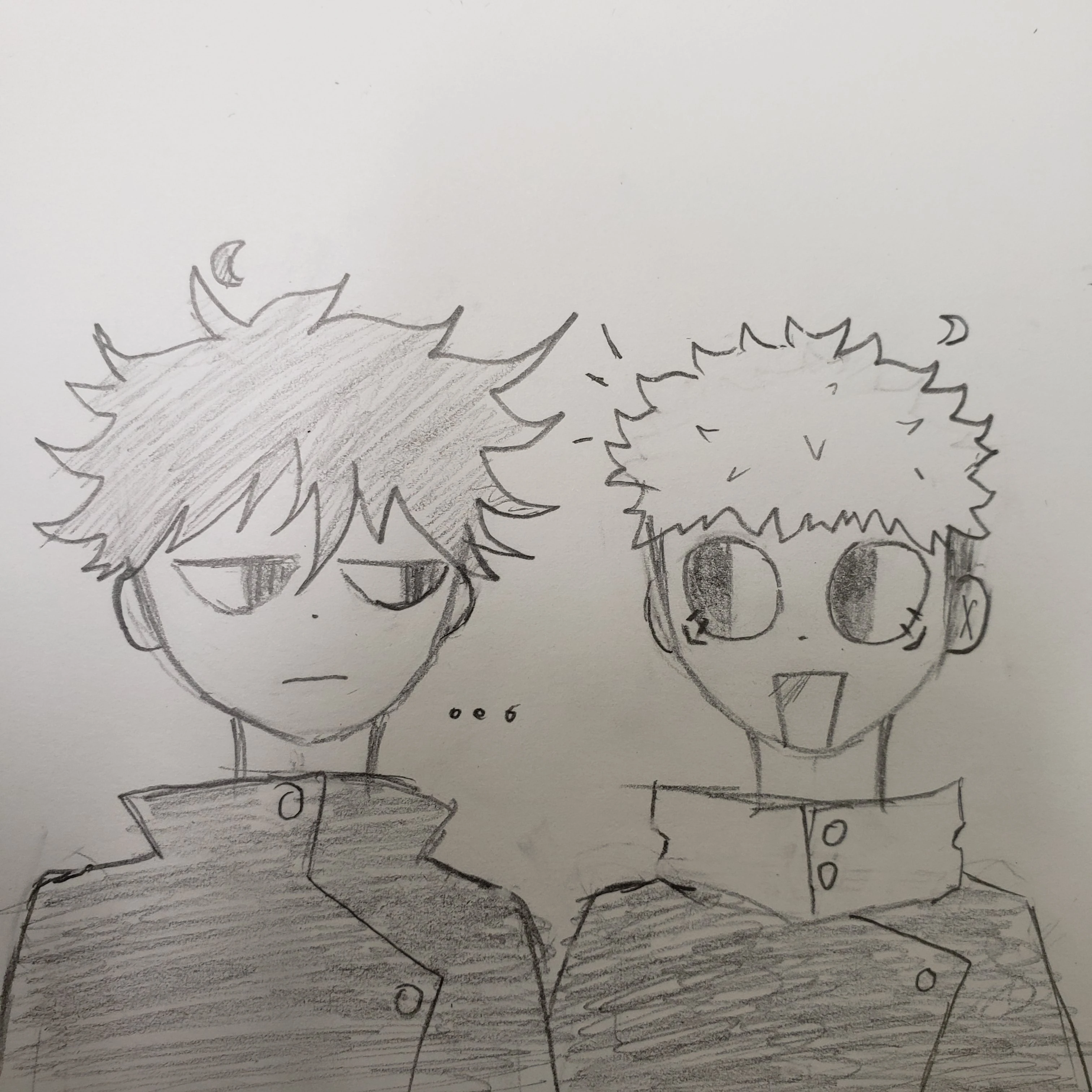 Megumi and Yuji doodle I did in therapy | Fandom
