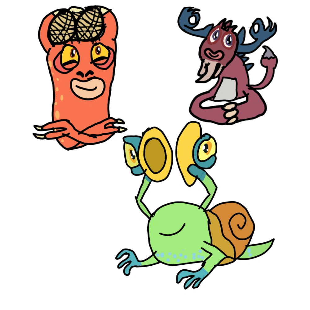 I drew 3 random monsters | Fandom