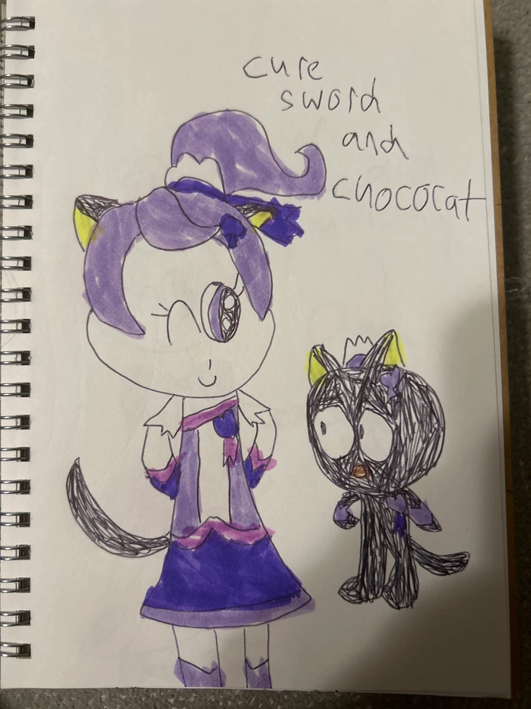 Cure sword and chococat | Fandom