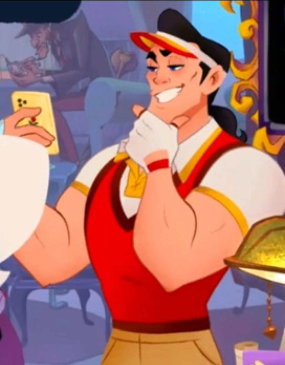 Gaston with his iPhone | Fandom