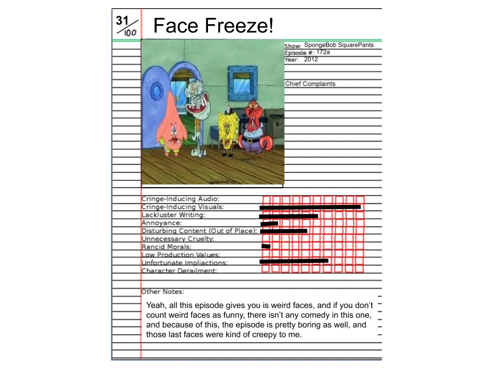 Animated Atrocities #2: Face Freeze! | Fandom