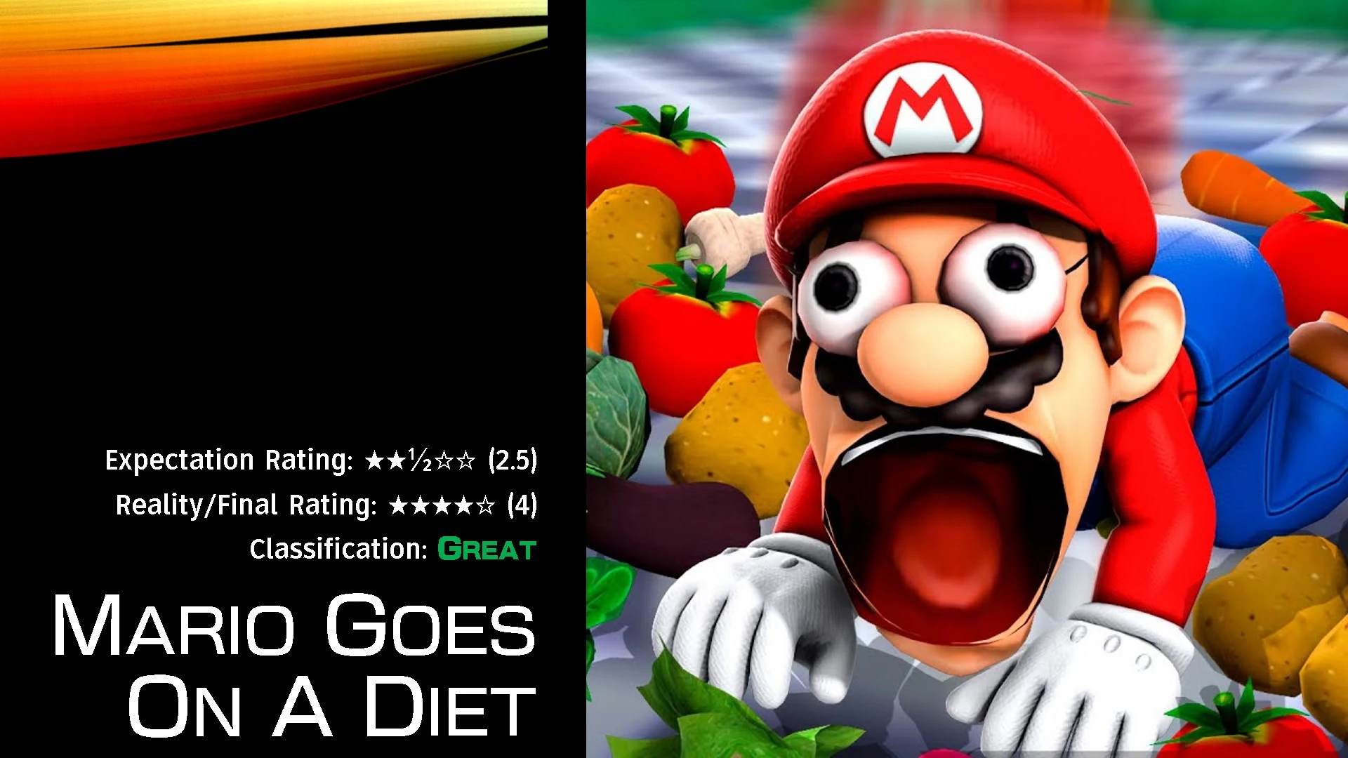 Lancer Reviews: Mario Goes On A Diet | Fandom