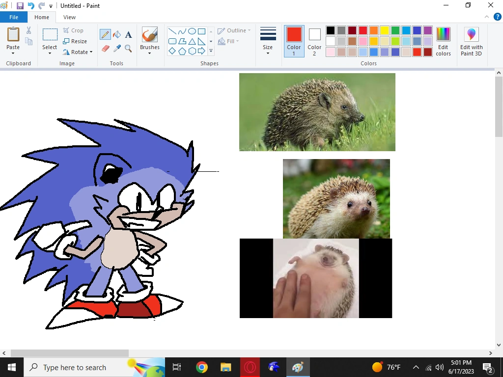 wanted to make sonic look more like a hedgehog idk man | Fandom