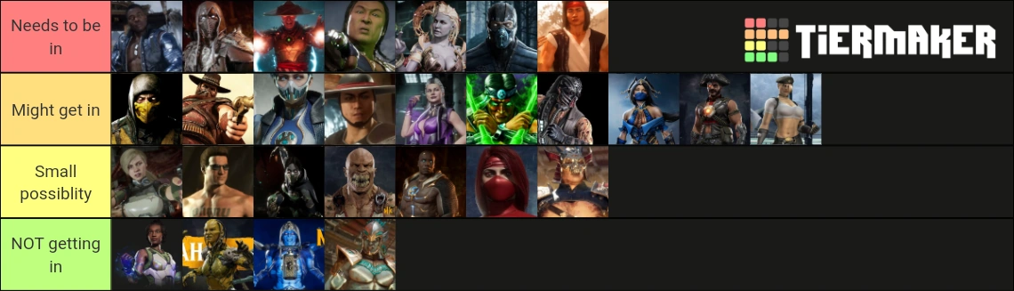 Mk11 roster chances to get in death battle | Fandom