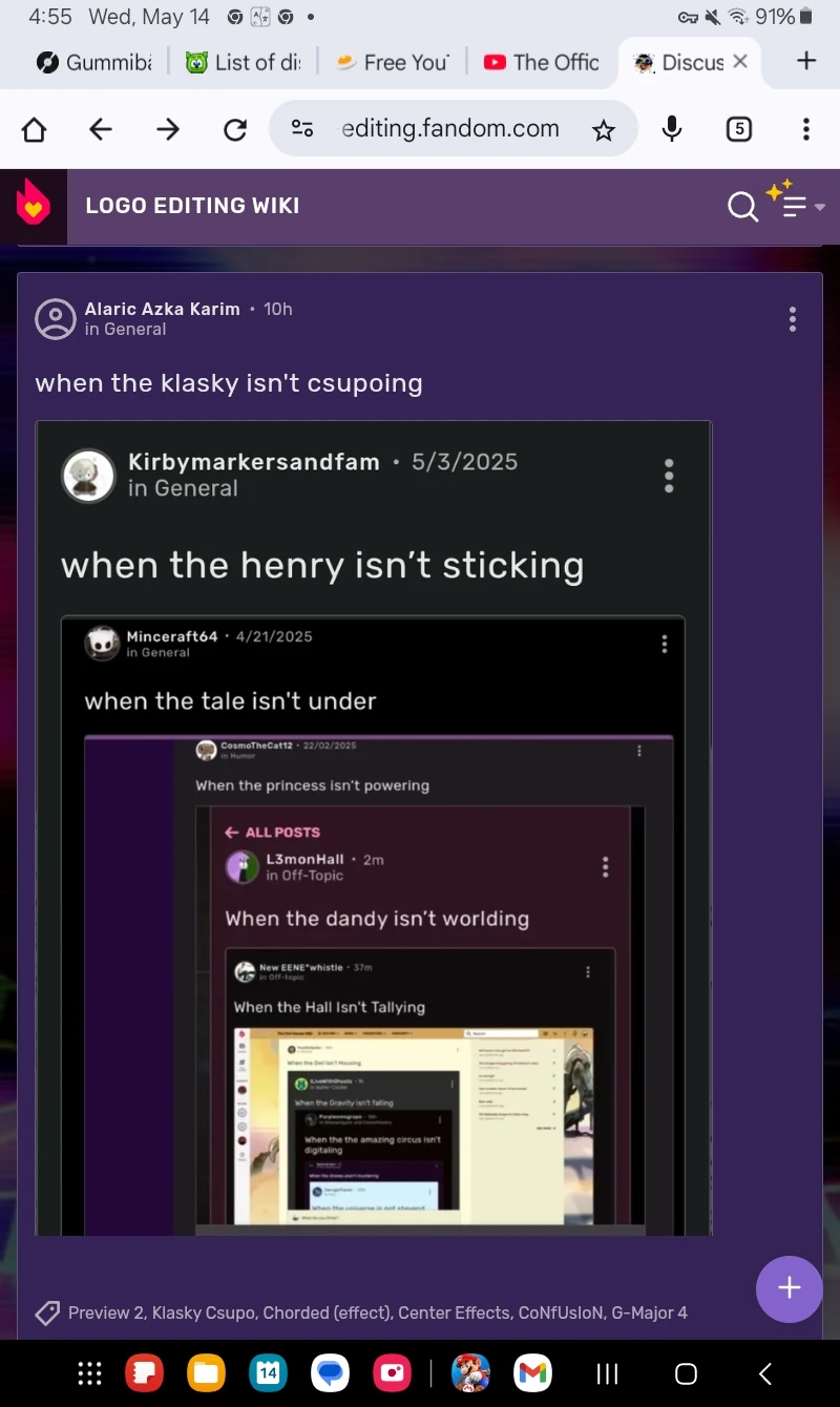 when the logo isn't editing | Fandom