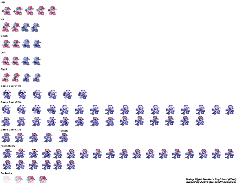 wow someone made the entire hating sim boyfriend sprite sheet | Fandom