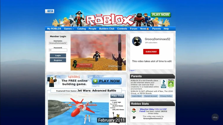 Roblox Website evolution | Fandom