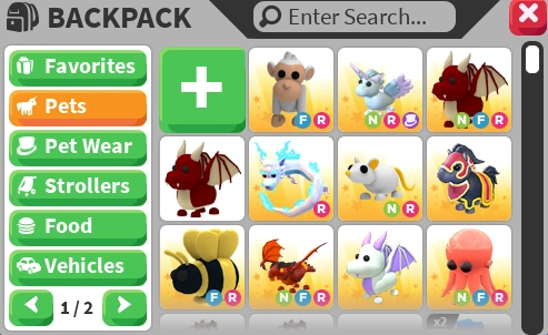 Trading my ENTIRE pet inv. (i also have vehicles, toys, etc. if anyone ...