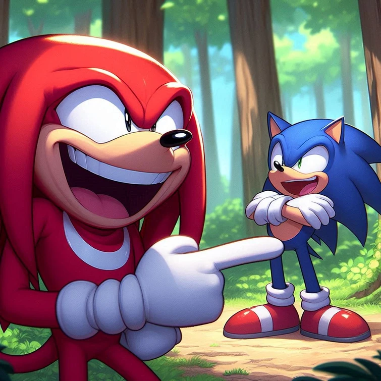 Knuckles Chuckles, only possible with AI | Fandom