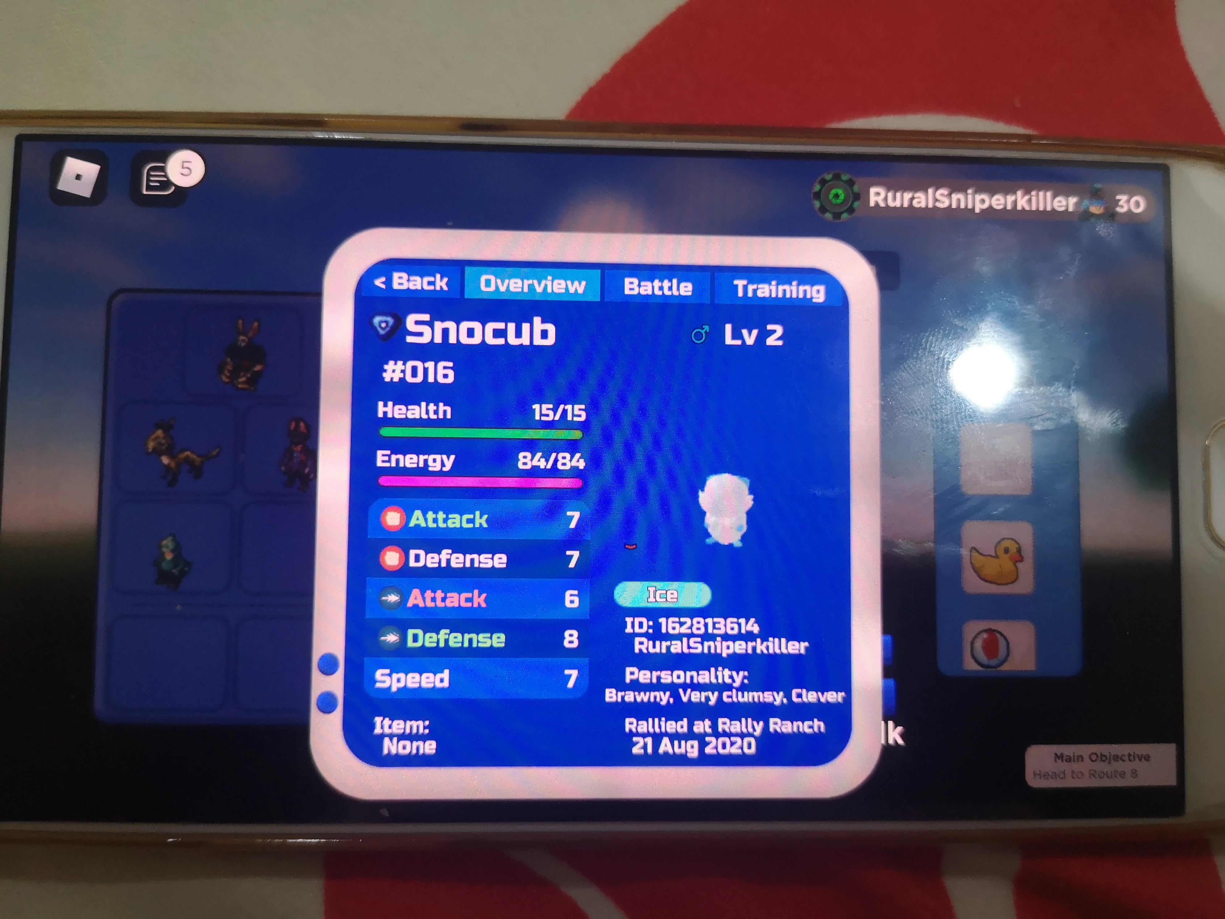 Trading Snocub for Snocub with same personality same UPs but different ...