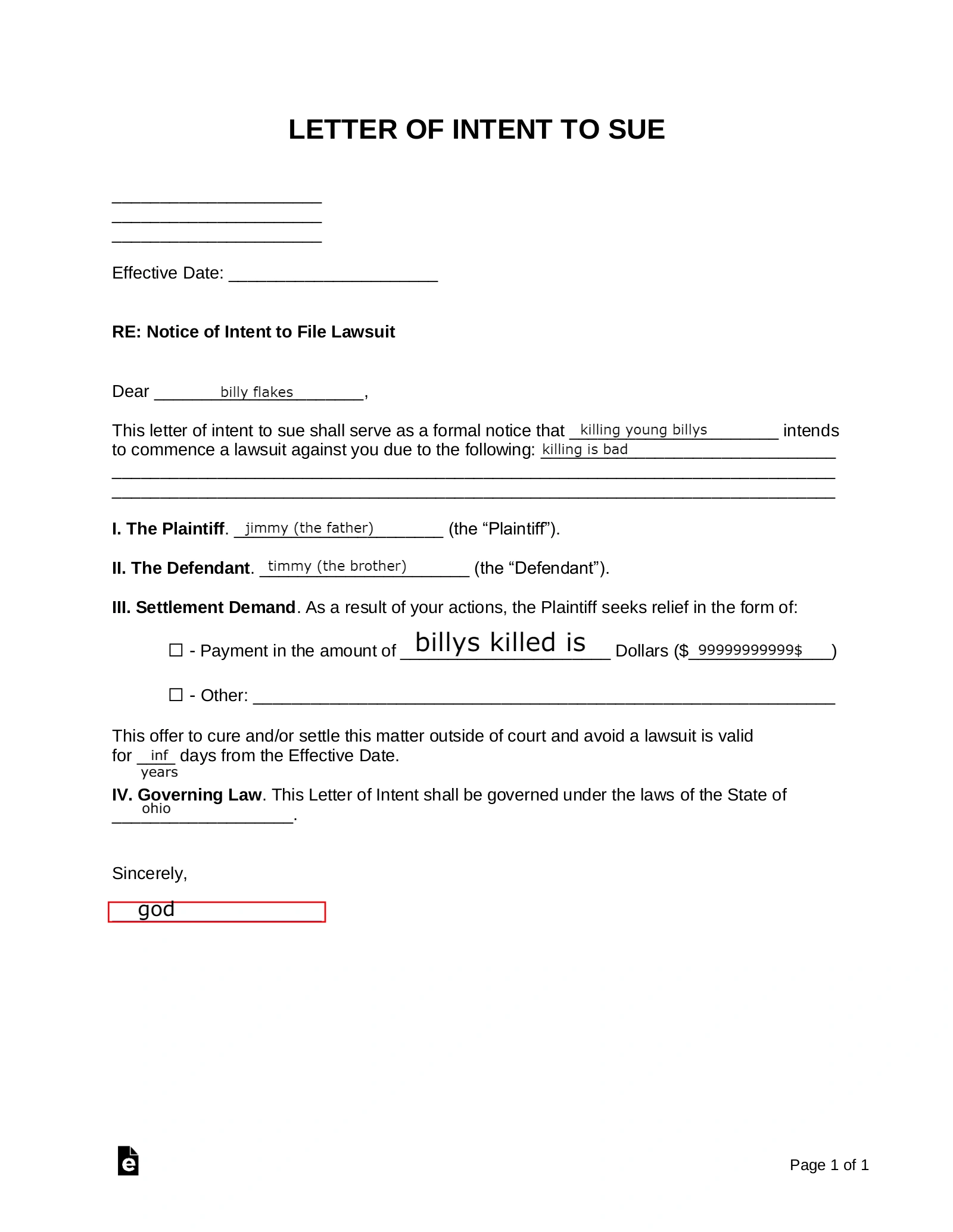 hey guys super good new im suing billy flakes | Fandom