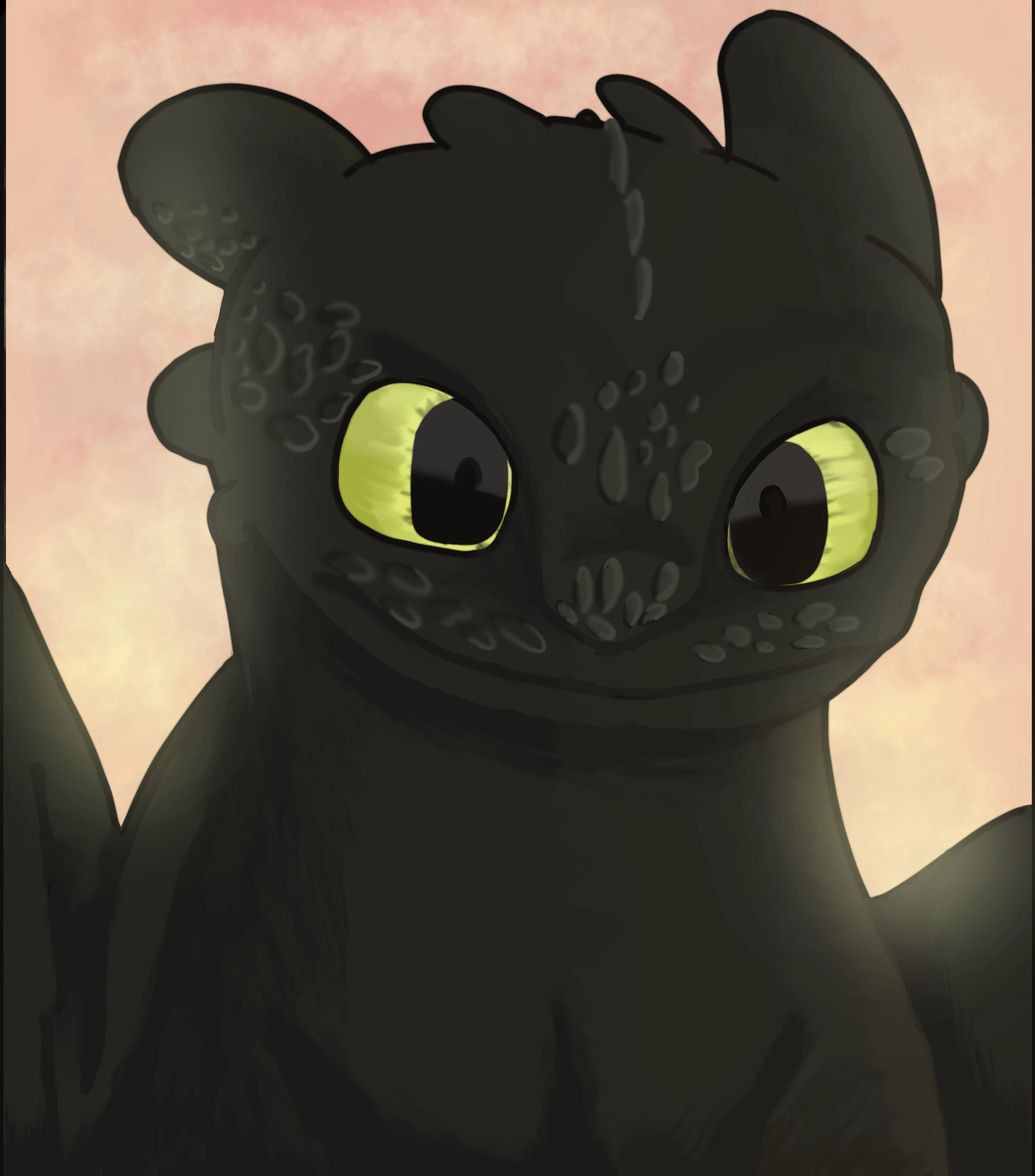 Toothless Dragon Face