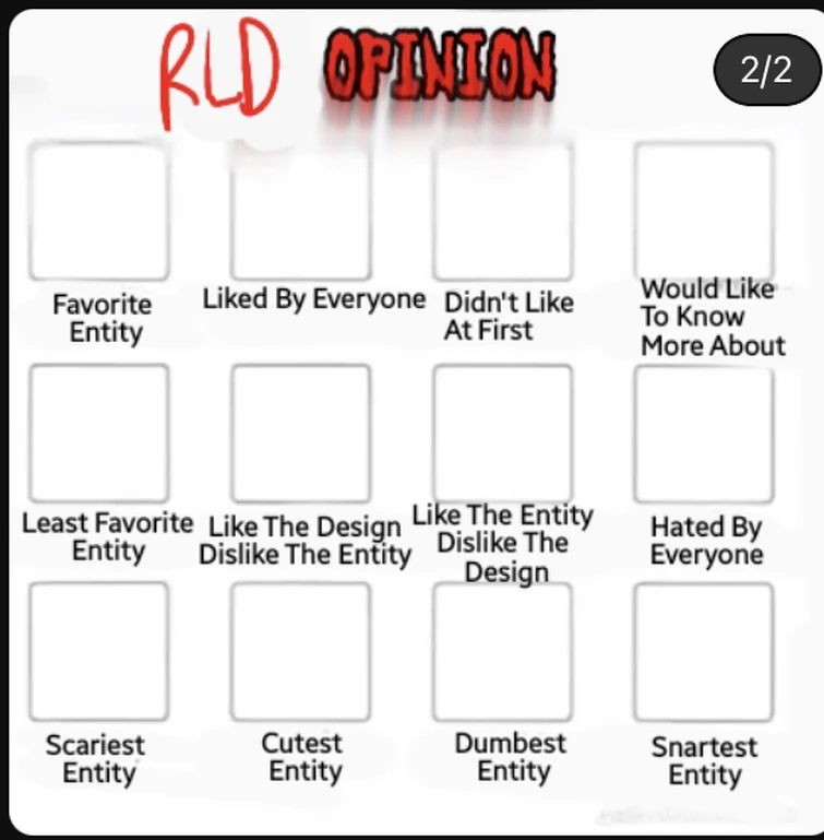 (Admin post) RLD OPINION | Fandom