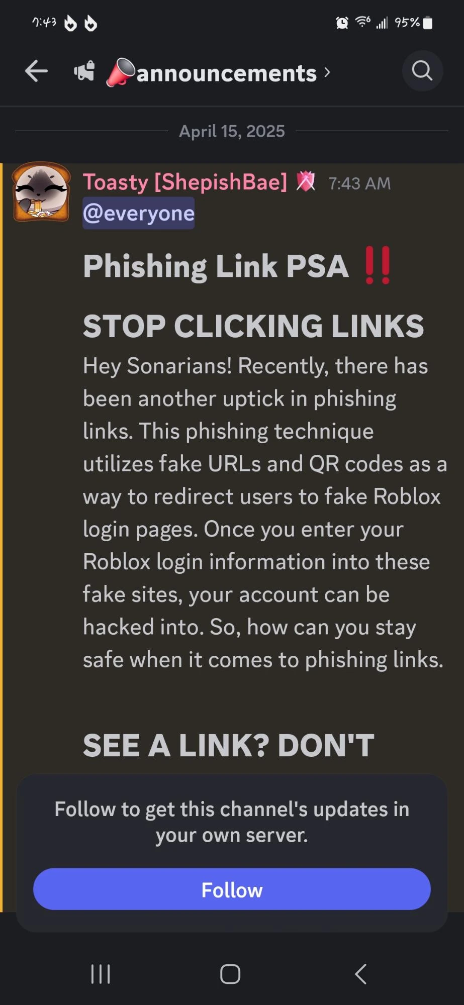 don't click links | Fandom