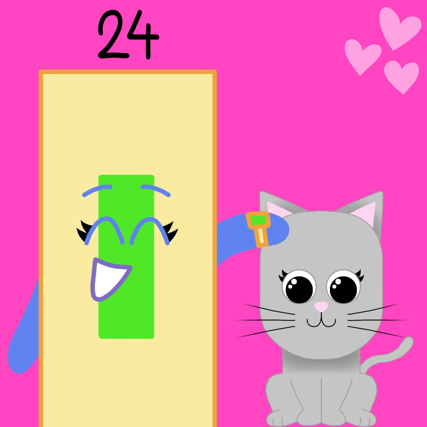 Numberblock 24 with a kitty! | Fandom