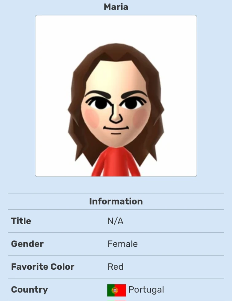 If the Miis were Pokémon Trainers: Maria (Wii U/3DS) | Fandom
