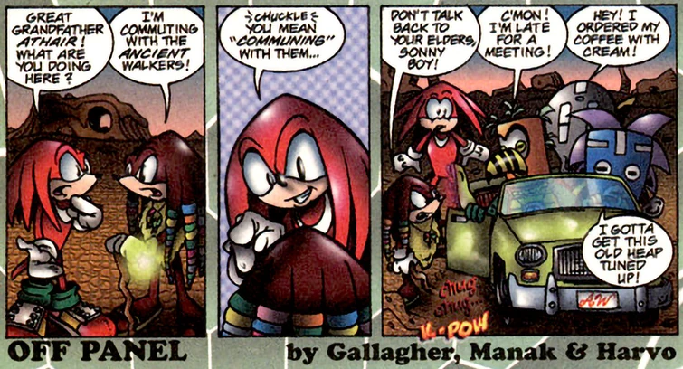 Probably the best Off Panel from the Knuckles comic | Fandom