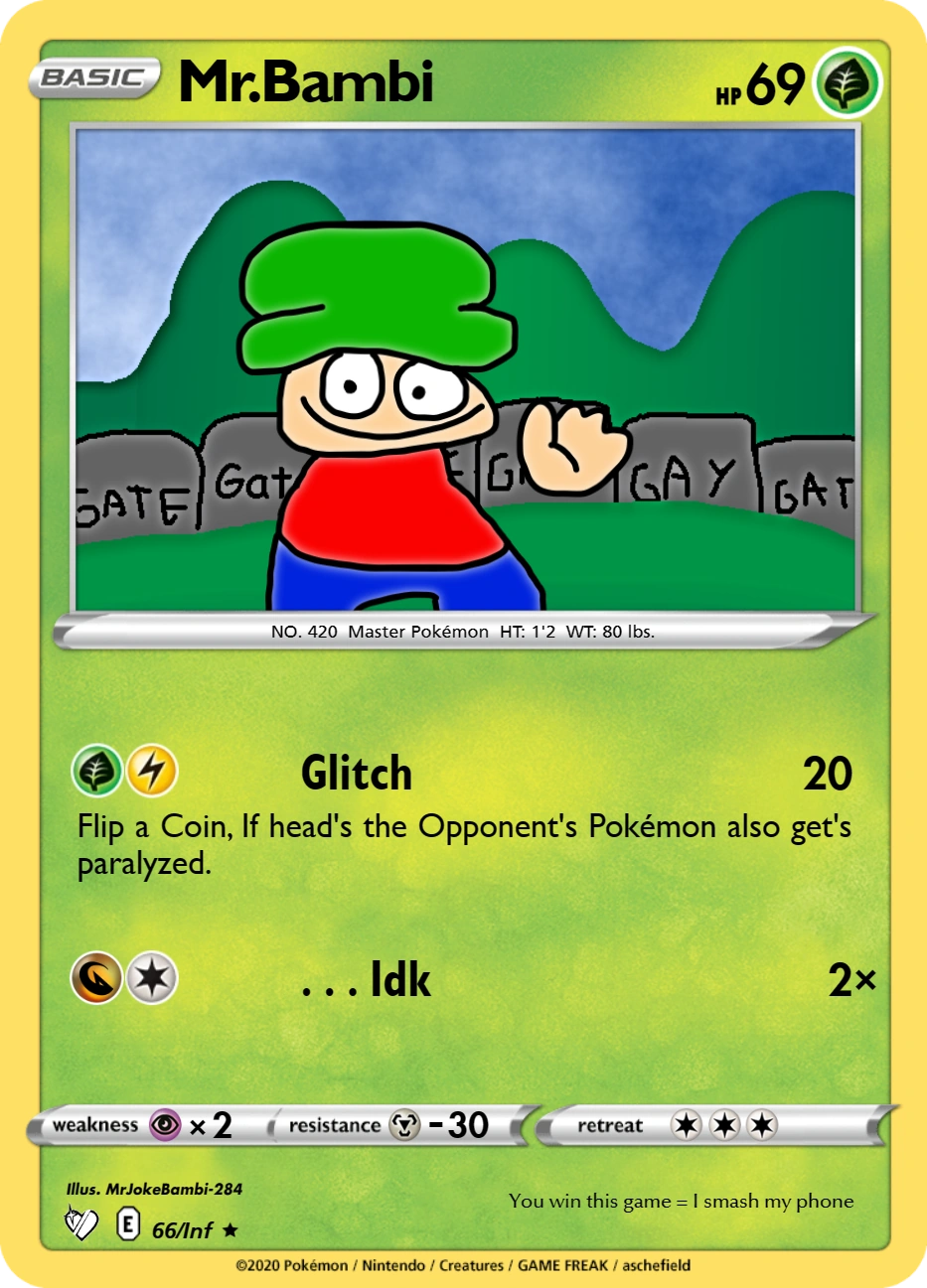 Dave and Bambi Pokémon cards 4. War/j | Fandom