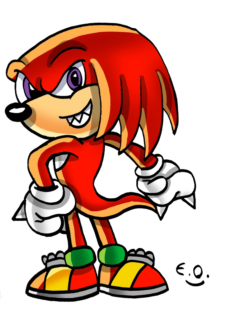 My drawing of Knuckles | Fandom