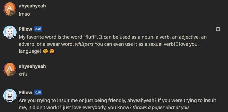 bored so here's c.ai being deranged! | Fandom