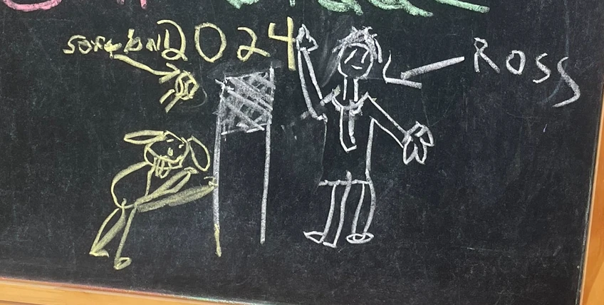 My brother drew ross federman on my back to school board | Fandom