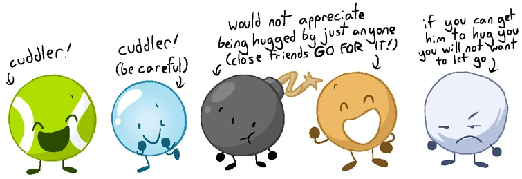 top five best huggers bfdi | Fandom