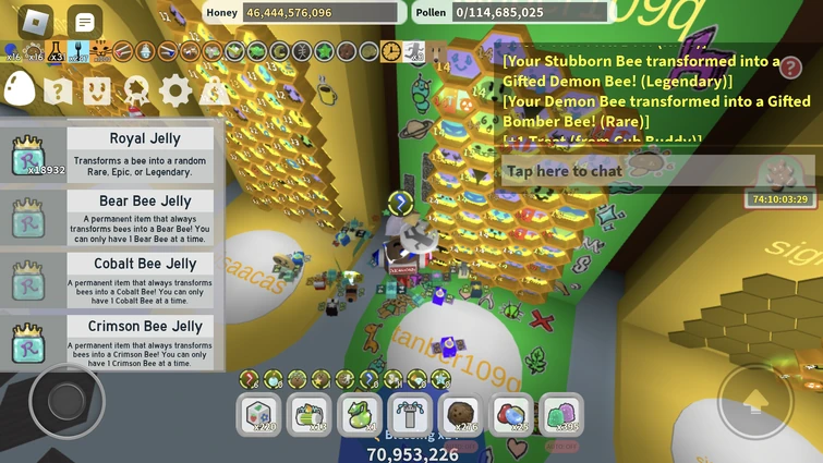 trying to get a gifted shocked bee until gifted RJs for traffic light ...