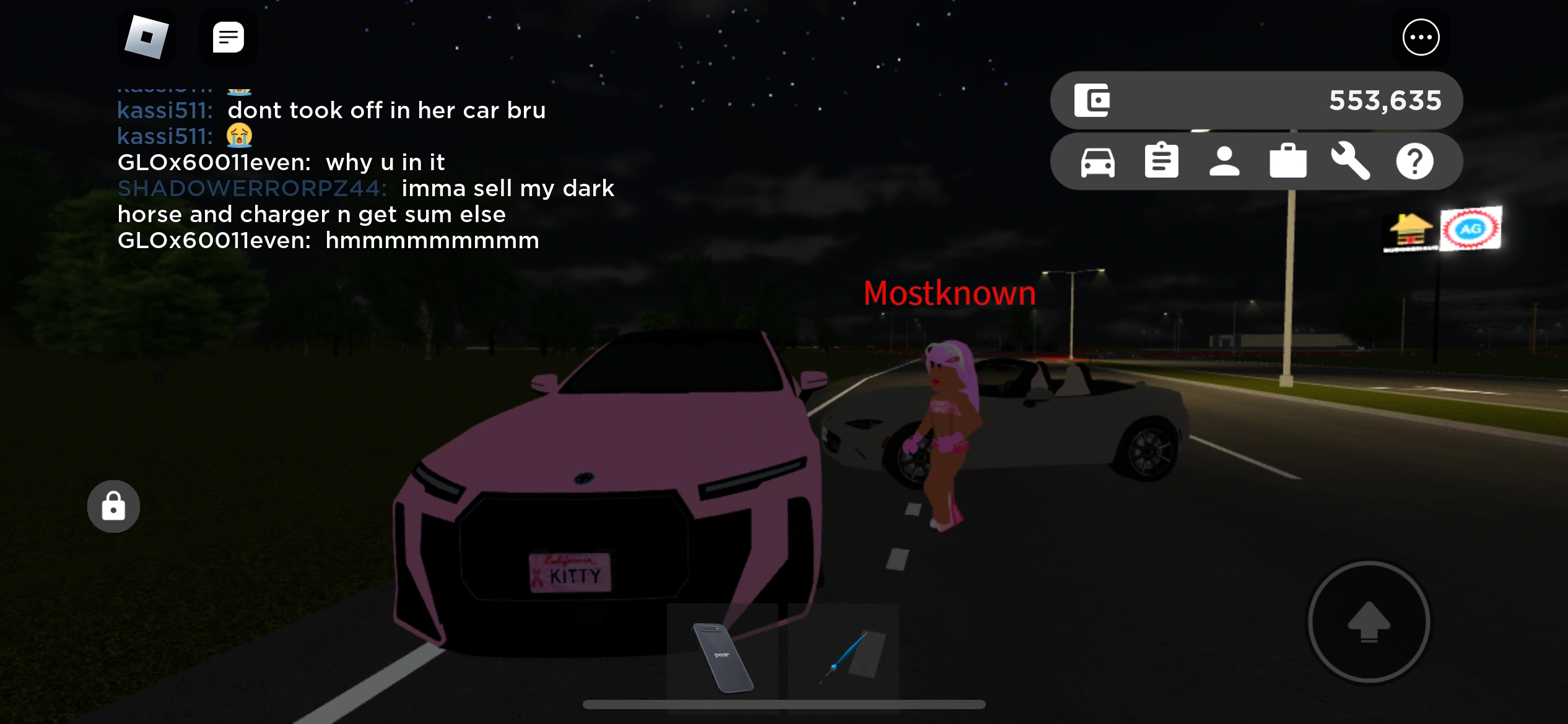 Found another pink BMW in a public server. Her avatar fits this pink ...