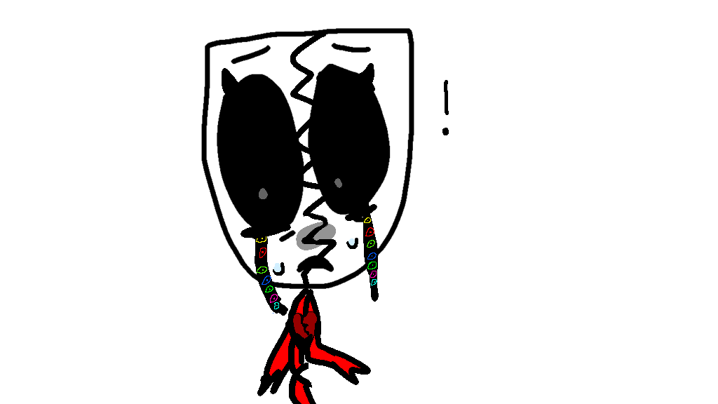 Sad drawing of gangle realizing she’s abstracting.. (it was probably ...