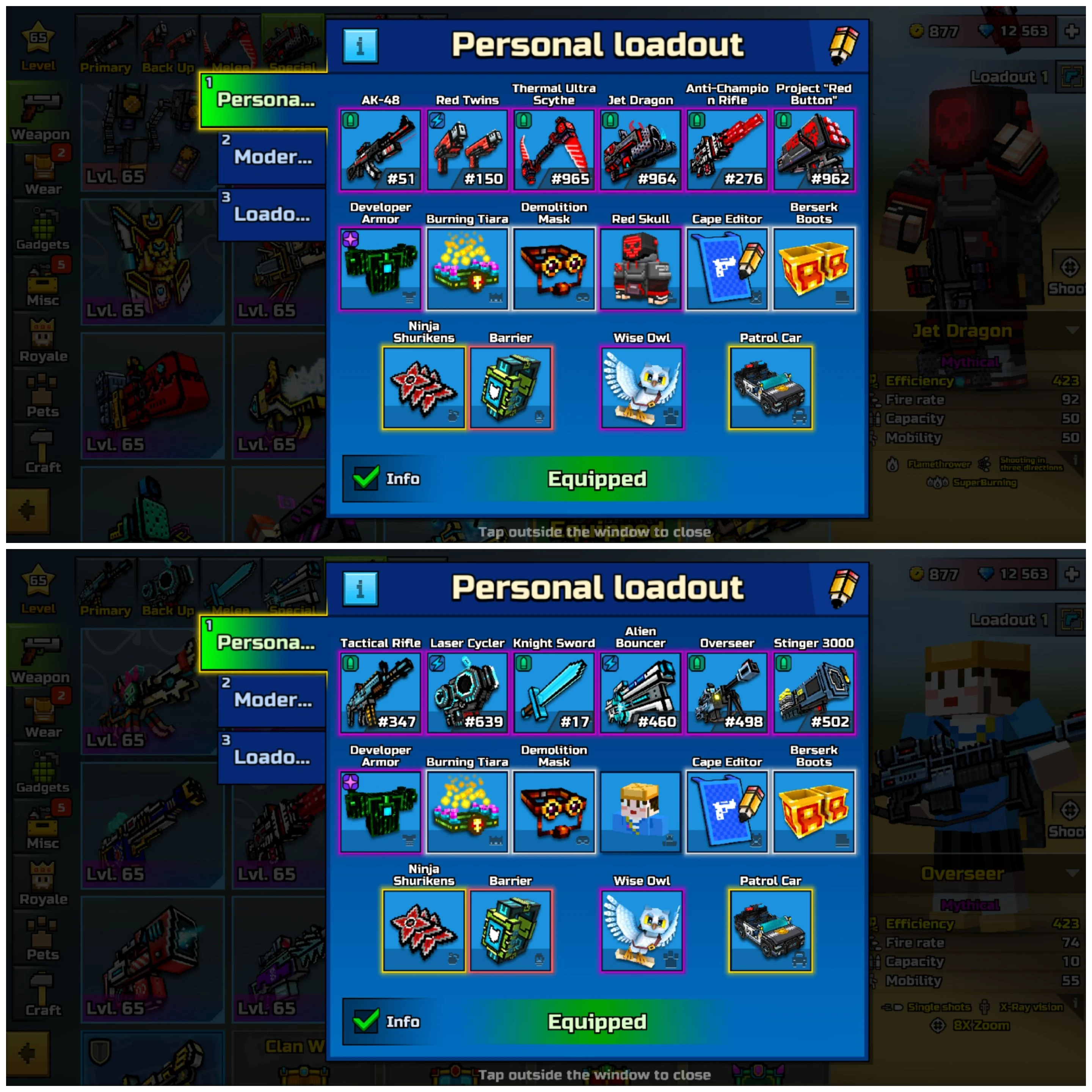 Red and Blue loadout | Fandom