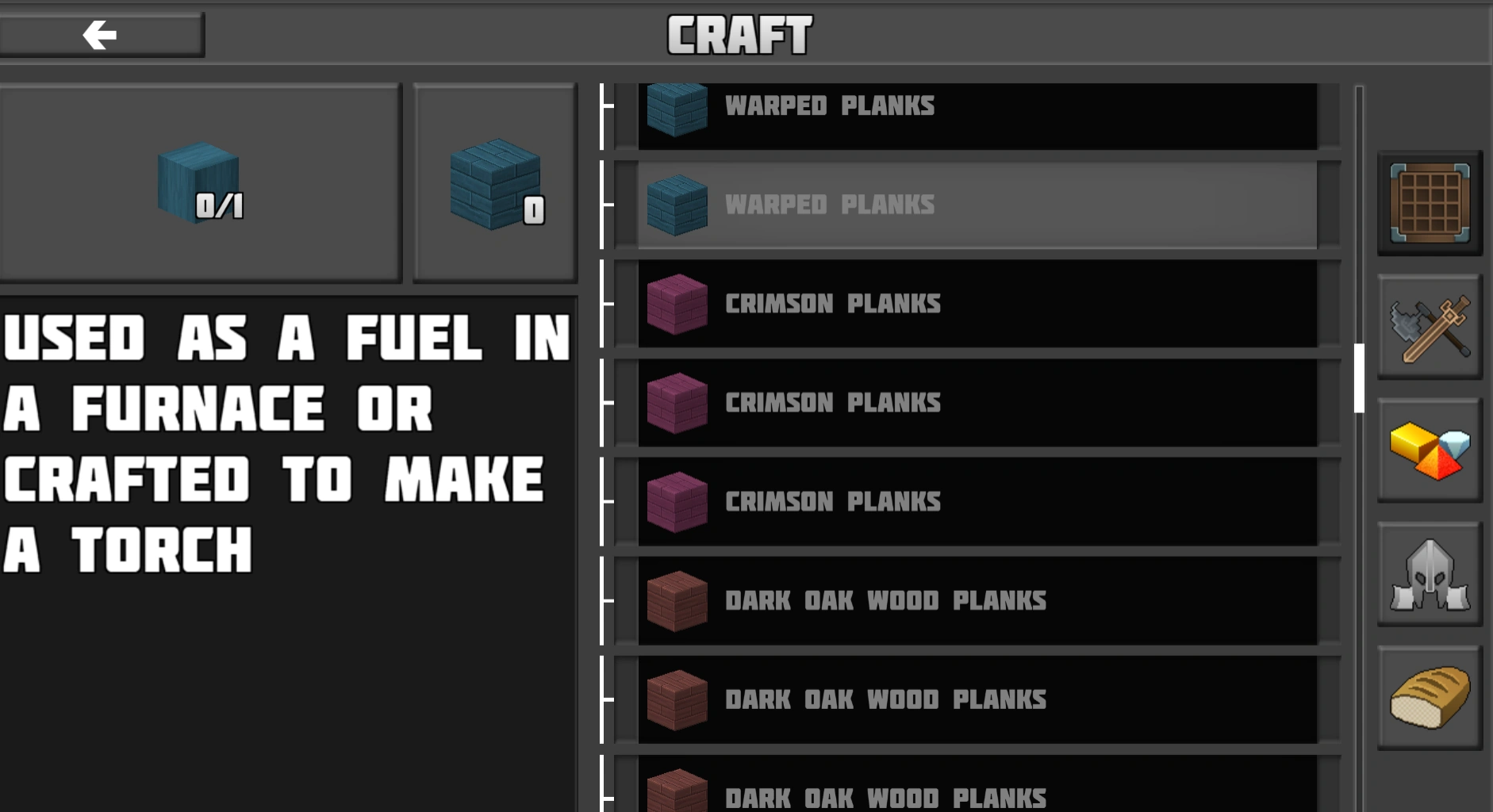 Warped and crimson wood blocks | Fandom