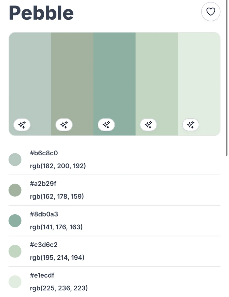 Color palettes an ai generated based off the DW mc names | Fandom