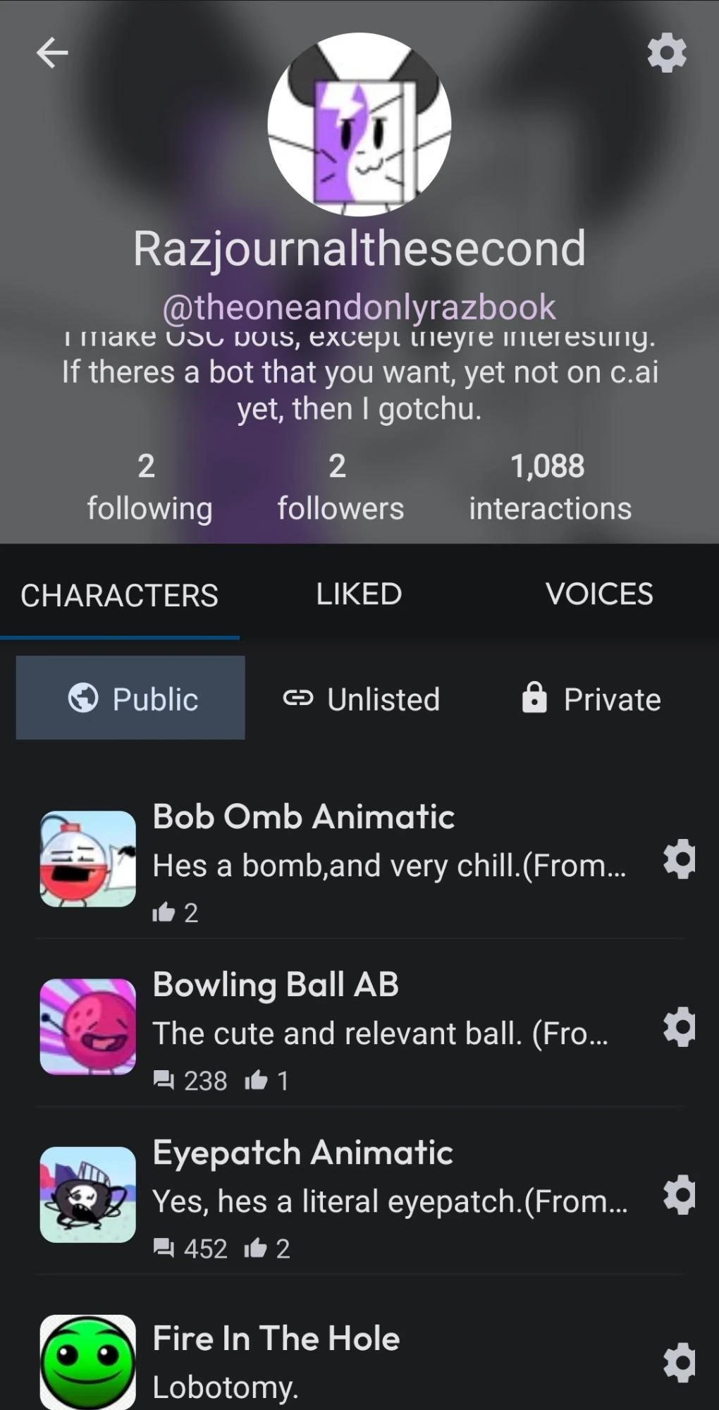 💬C.ai bots requests open!!!!💬 | Fandom