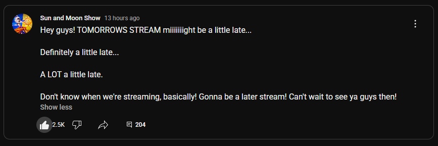 News about today's TSAMS stream | Fandom