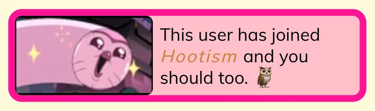 Hootism Userbox | Fandom
