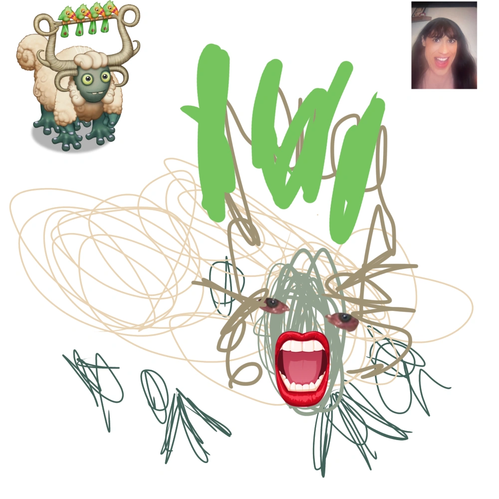 Day 1 of 30 of poorly drawing monsters and then adding Coleen into the ...