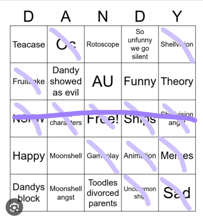 BINGO (or, rlly a dandy but it’s bingo) | Fandom