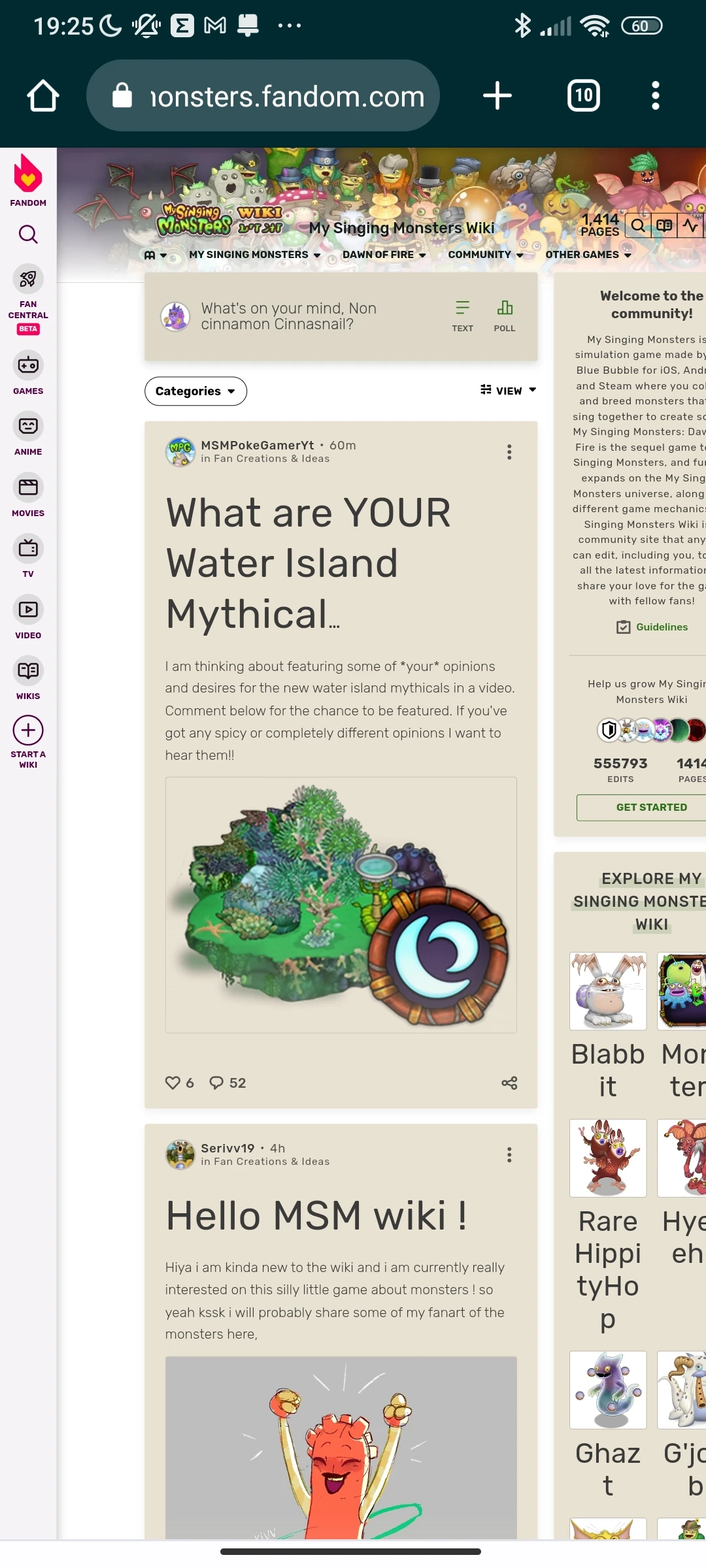 Hop on MSM wiki and set viewing to hot | Fandom