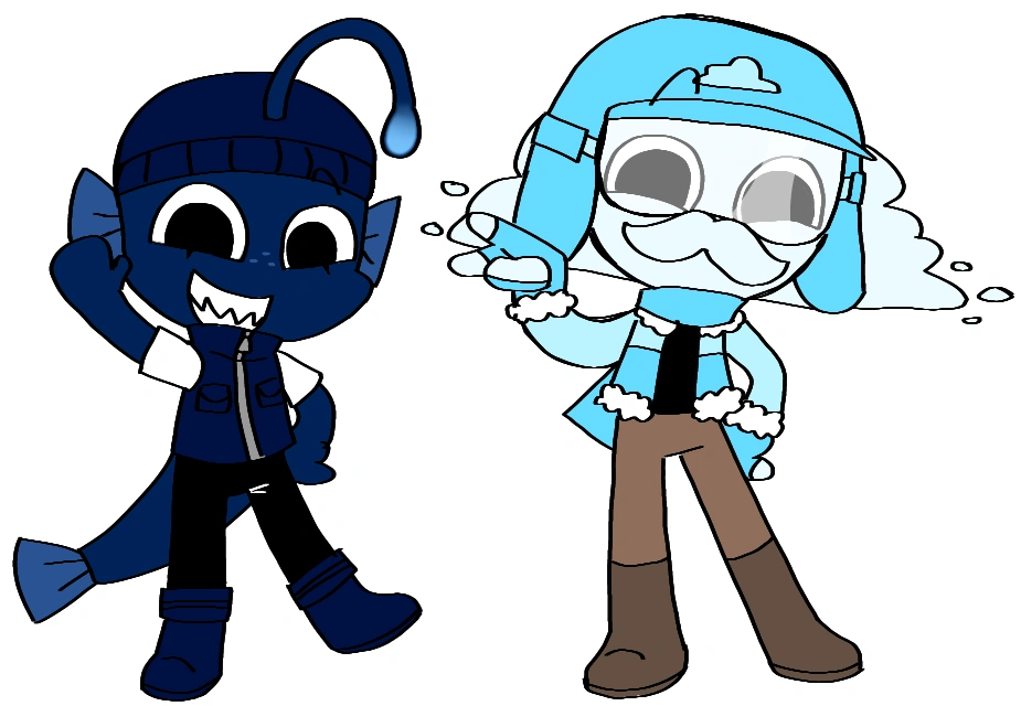 Deep Blue and Sky Blue as toons from Dandy's world | Fandom