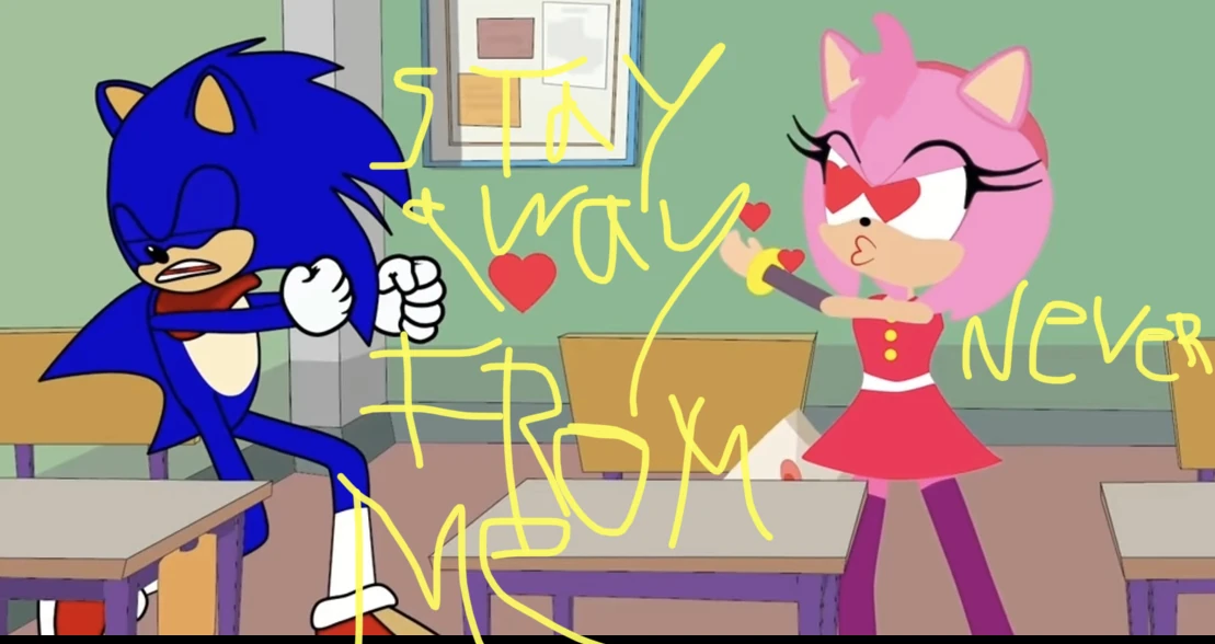 Amy Rose is opssesed with sonic. | Fandom