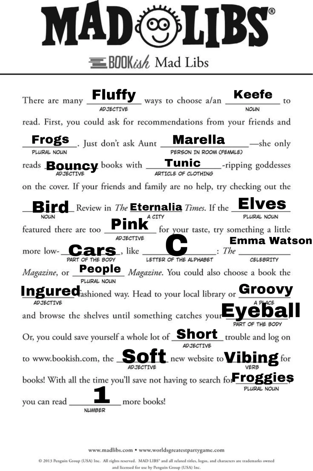 Mad libs time!! (Closed) hot page!, | Fandom