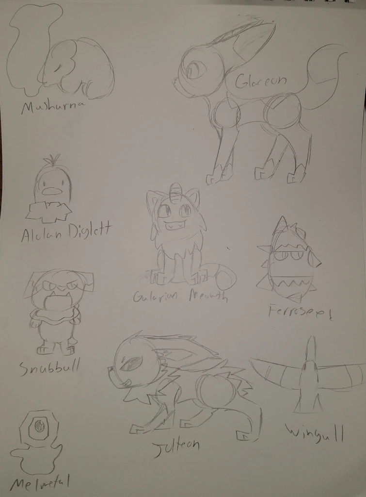 Pokemon Sketched From Memory #4 | Fandom