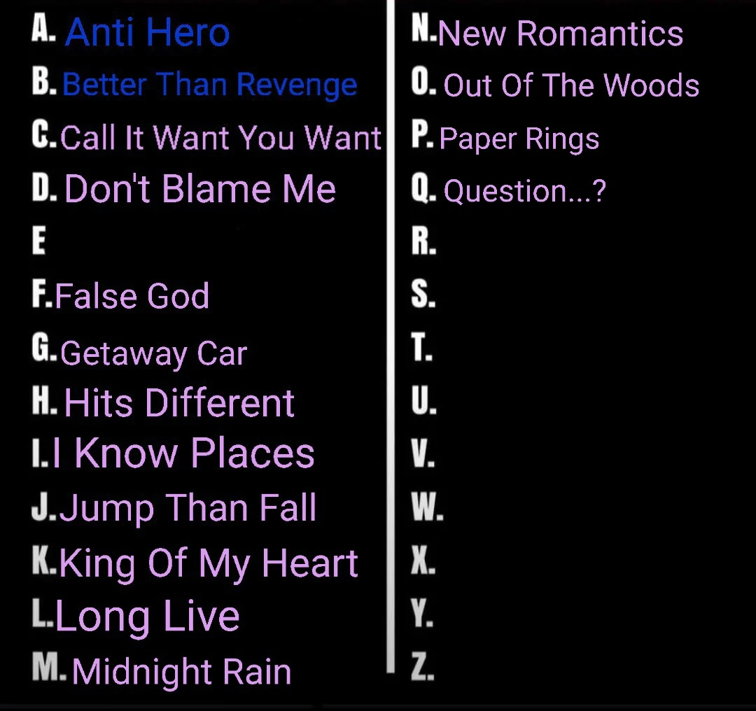 Best Taylor Swift Song That Begins With "R" | Fandom
