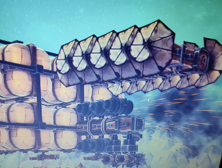 I recreated the scorpion gunship in besiege. | Fandom