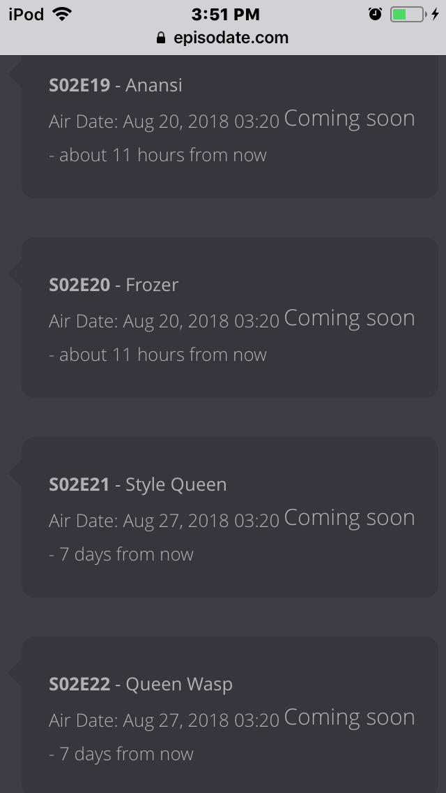 Release dates | Fandom