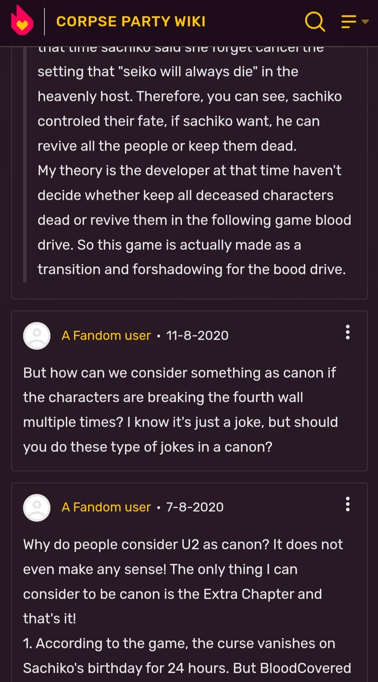 So i have heard that Emi or someone else breaks the 4th wall in 2U. Is ...