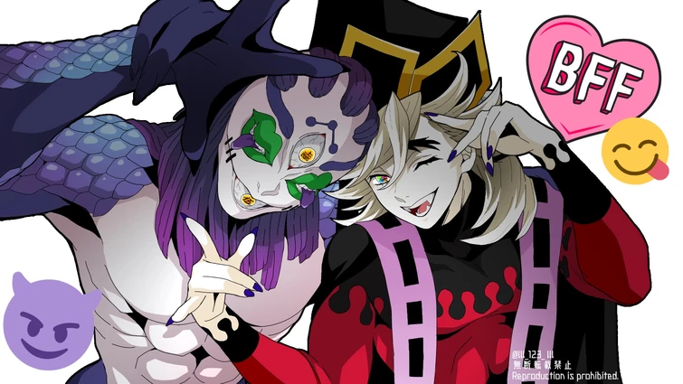 Gyokko colouring inspired by Kissa's recent twitter art! | Fandom