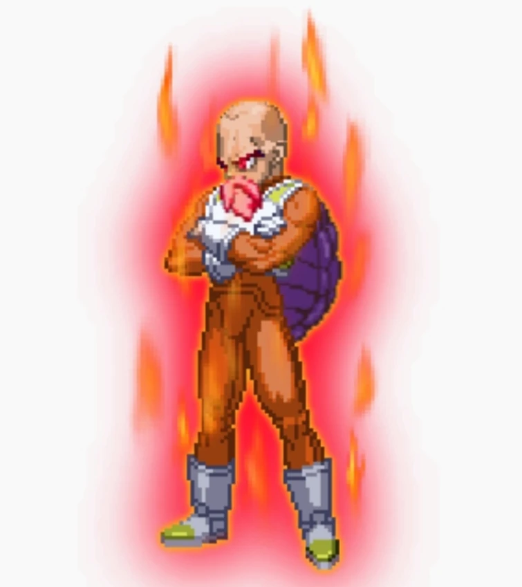 I tried to fuse master roshi and vegeta but I got roshi in a saiyan ...
